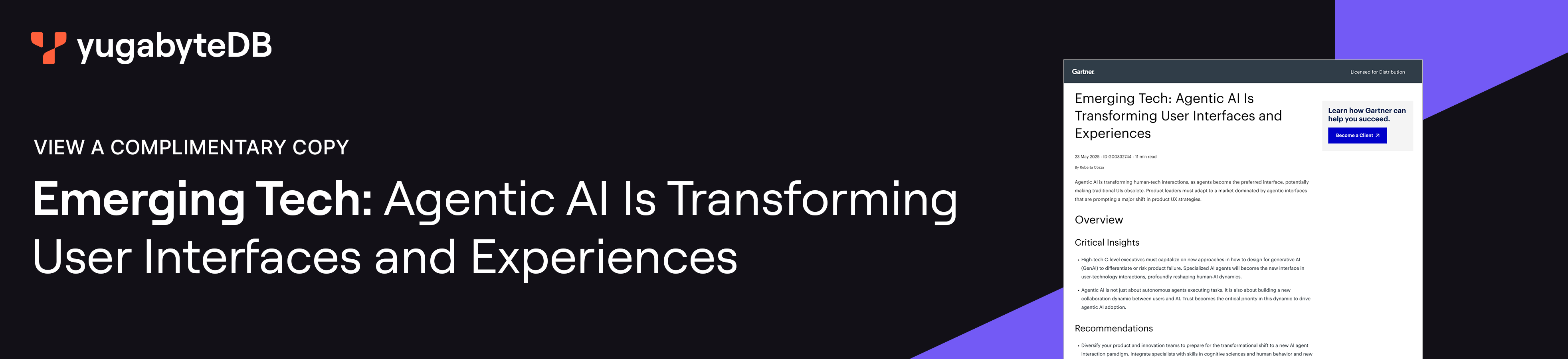 Gartner Report | Agentic AI Transforms User Interfaces and Experiences