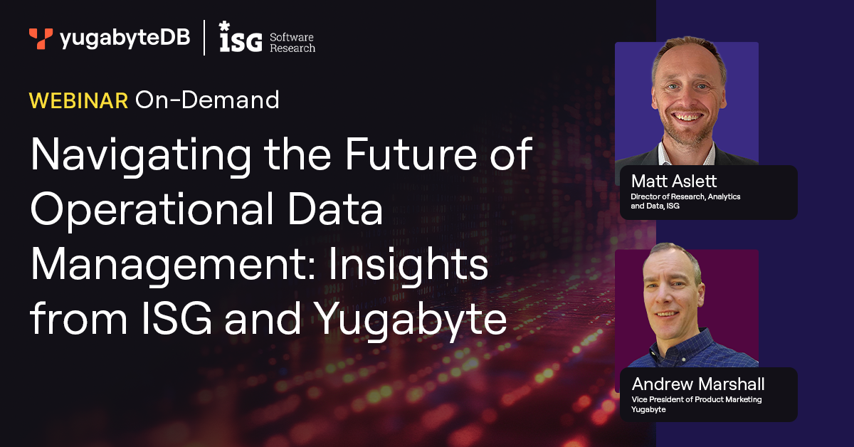 Webinar | Navigating Operational Data Management: ISG Buyers Insights
